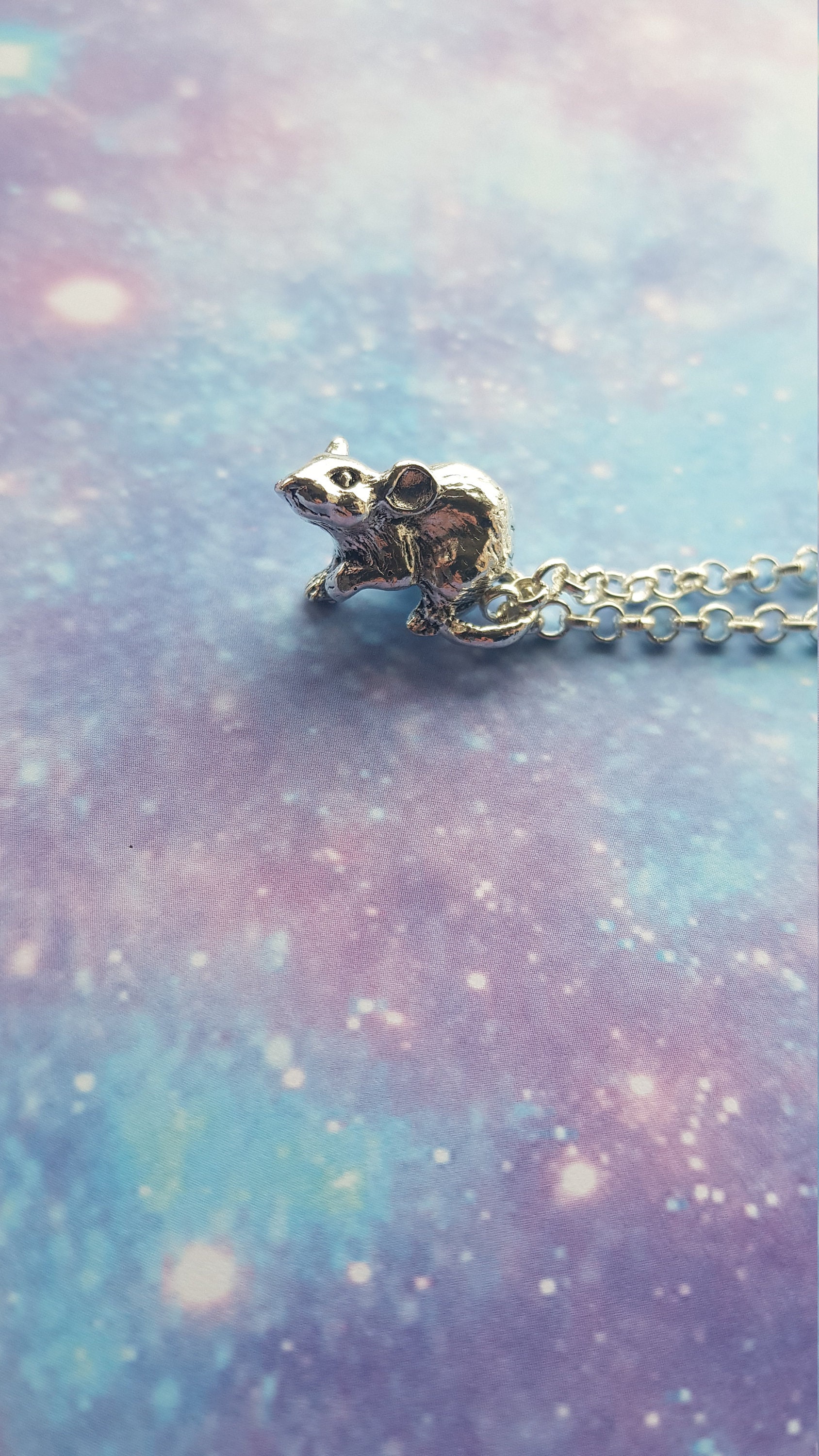Rat Necklace Mouse Necklace Silver Rat Gift Rat Jewellery | Etsy