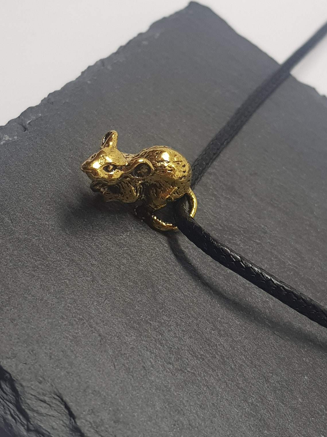 Rat Necklace Mouse Necklace Gold Rat Gift Rat Jewellery - Etsy UK