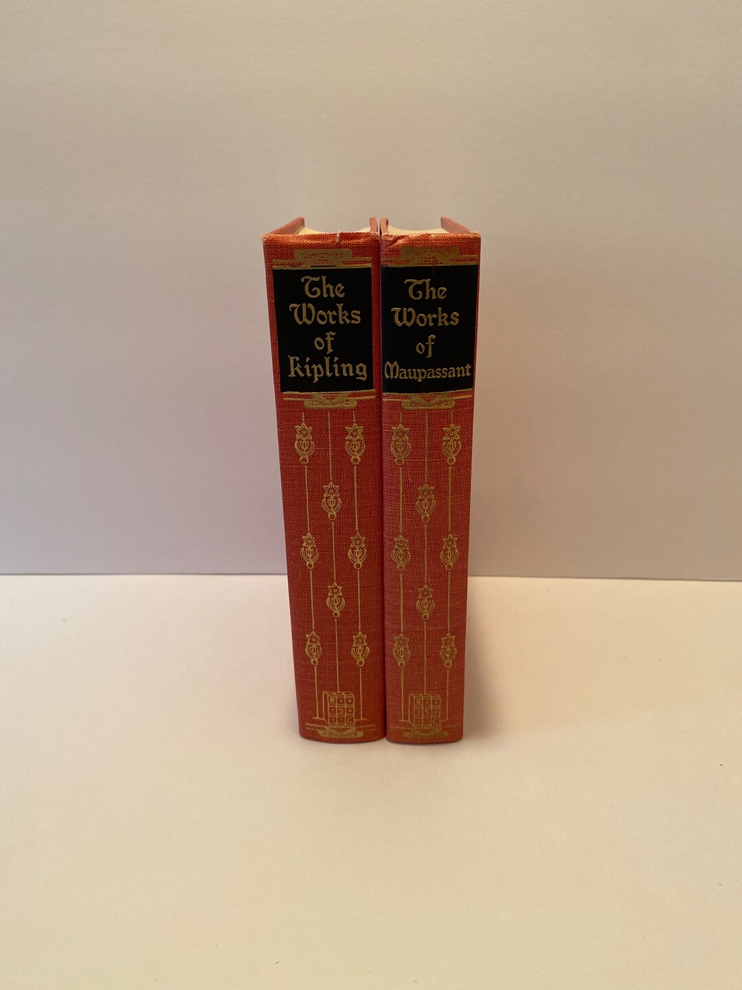 Vintage Red Books / the Works of Rudyard Kipling and the Works of ...