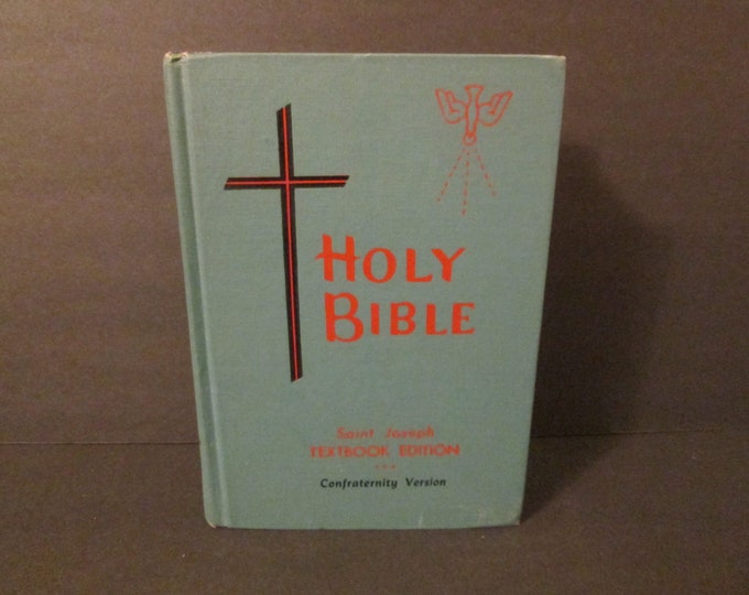 Vintage Catholic Bible / Holy Bible St. Joseph Textbook Edition / Pre ...
