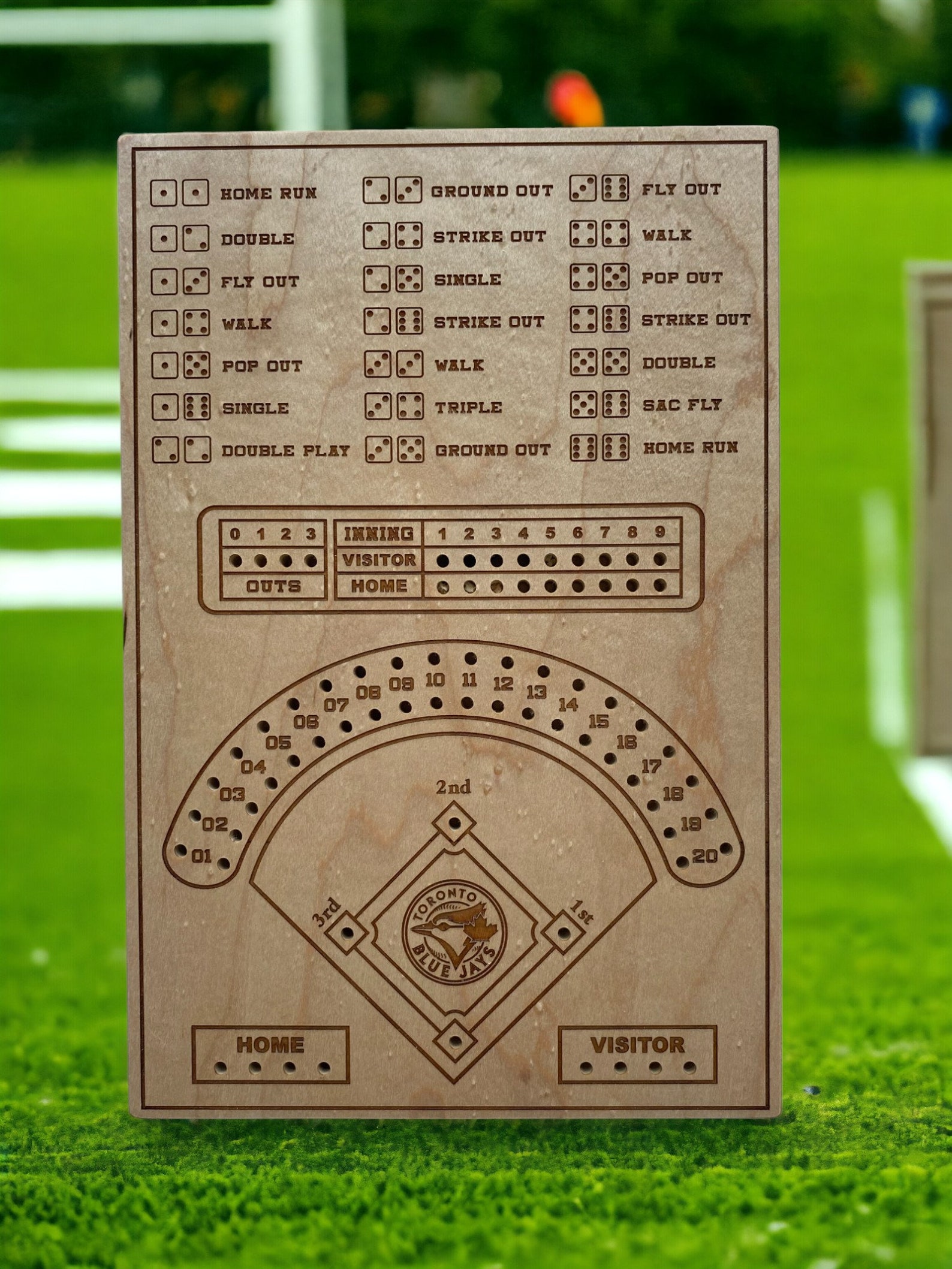 Hit a Home Run With Our Handmade Baseball Dice Game Made in Canada - Etsy