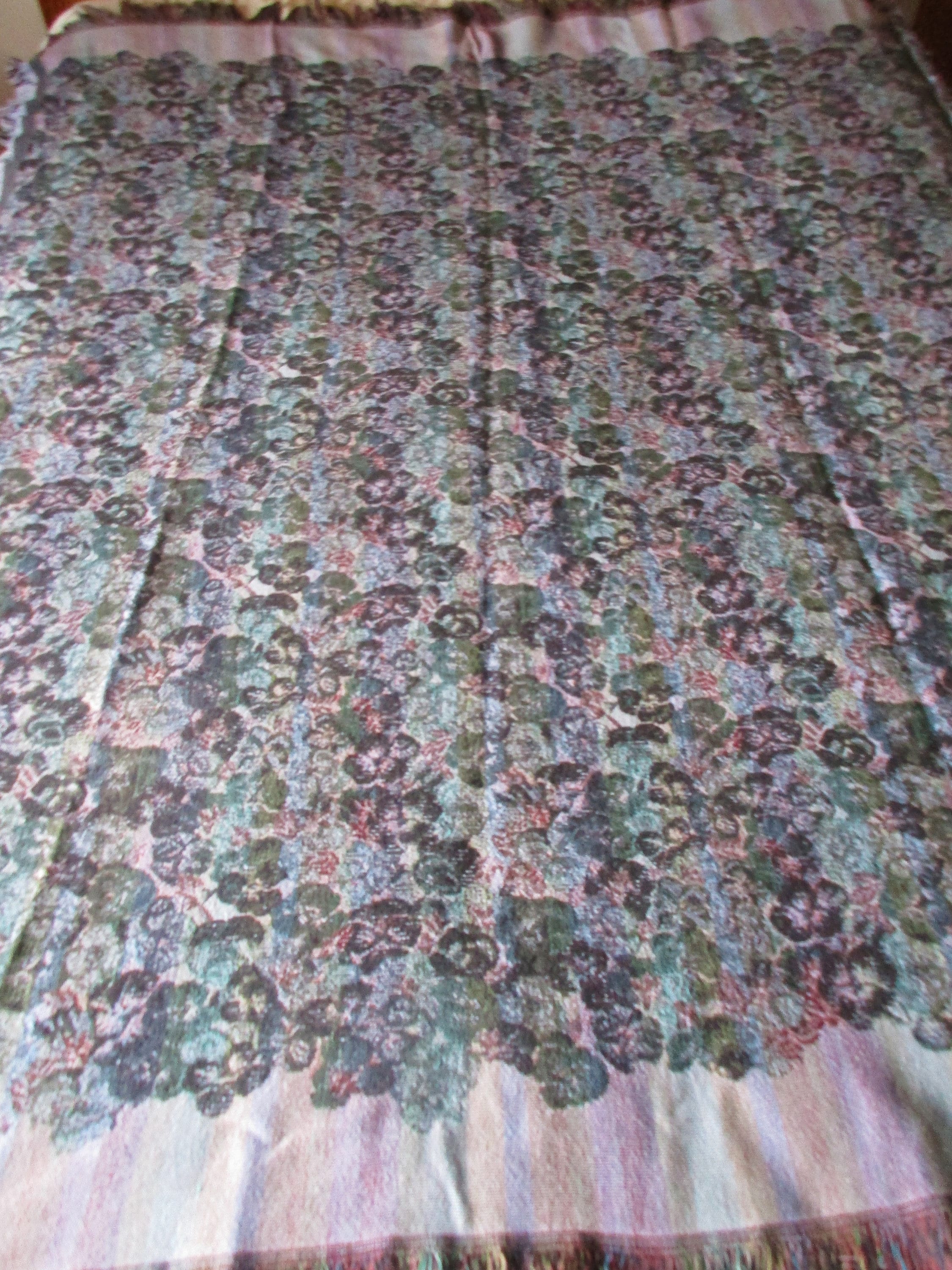 SHIPS FREE 4x5' Bob Timberlake Garden Woven Throw - Etsy