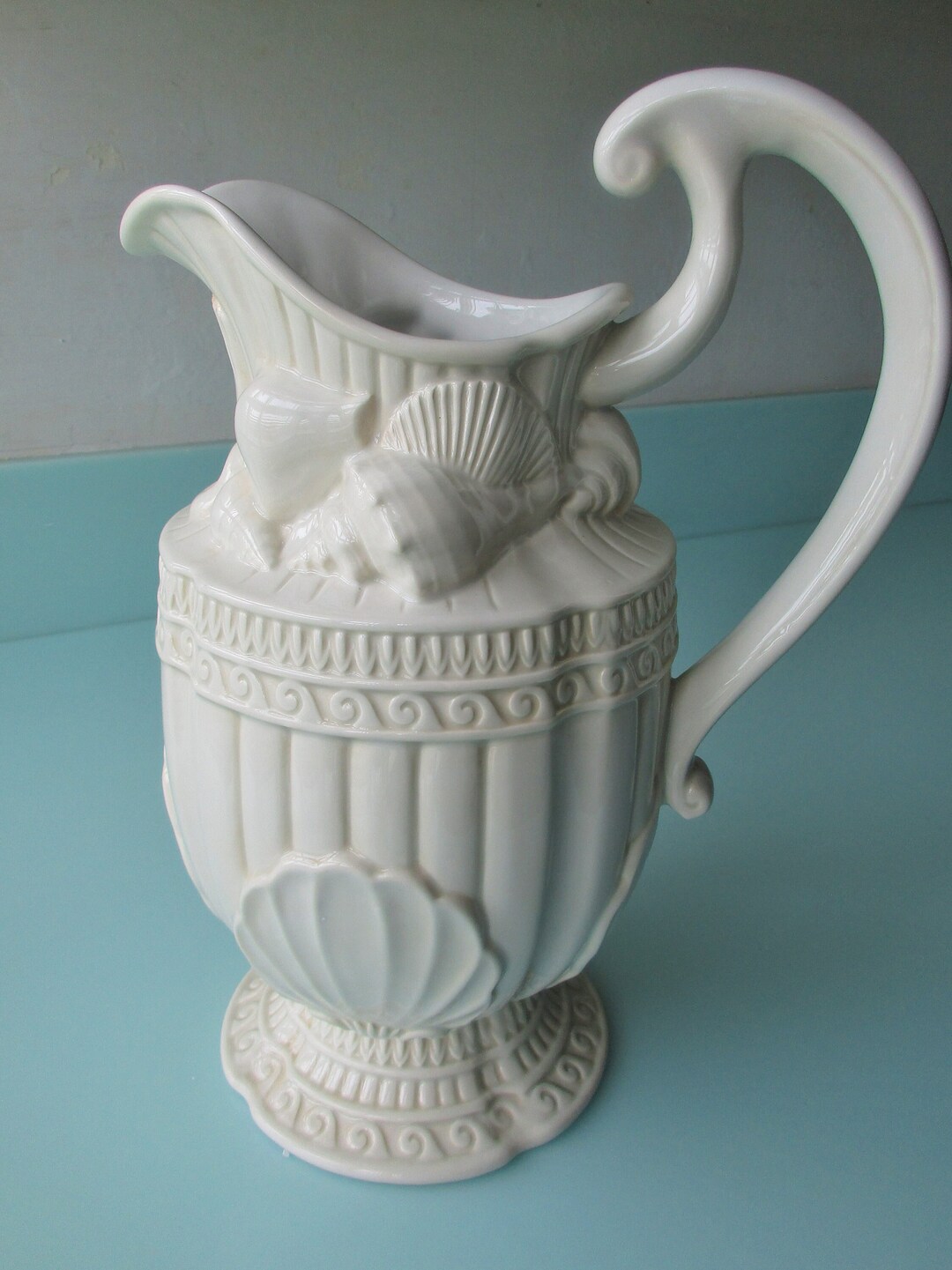 Ships FREE! 11" Fitz N Floyd 'atlantis Collection' White Seashell ...