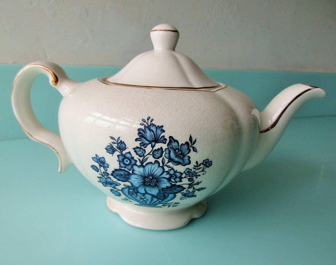 Ships FREE! 4c Staffordshire Heatmaster by Ellgreave Vintage Teapot ...