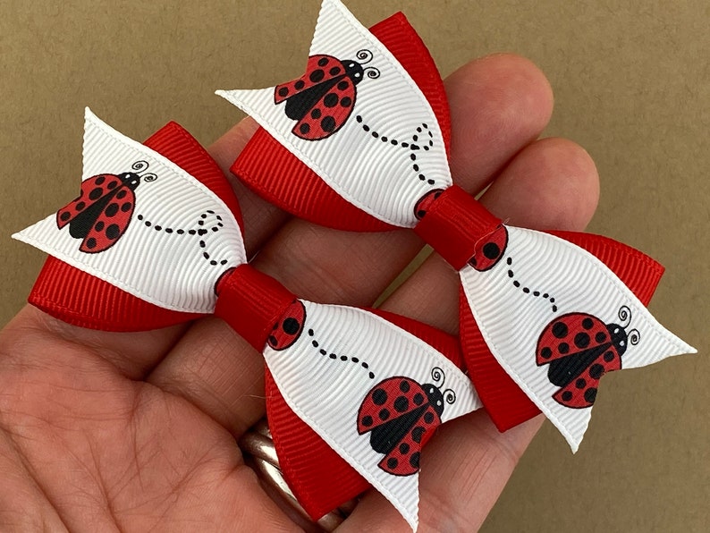 Ladybug Hair Bow Ladybug Hair Clip Ladybug Bow Ladybug | Etsy
