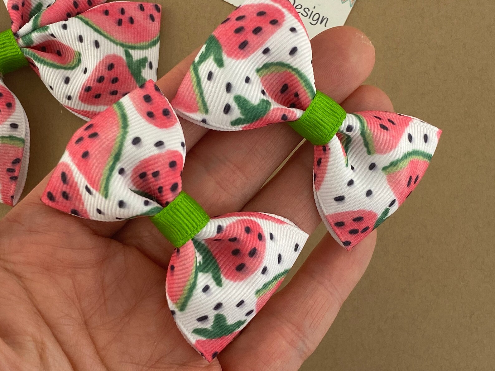 Watermelon Hair Bow, Strawberry Hair Bow, Summer Hair Bow, Sweet Hair ...
