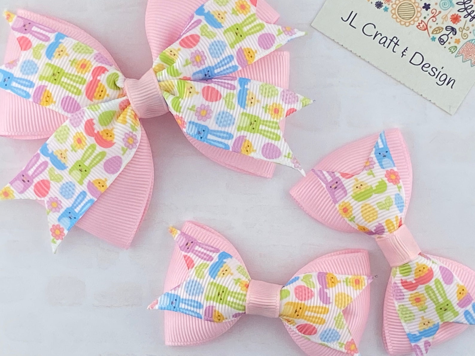 Easter Hair Bow Easter Bunny Bow Bunny Hair Bow Girl Hair | Etsy