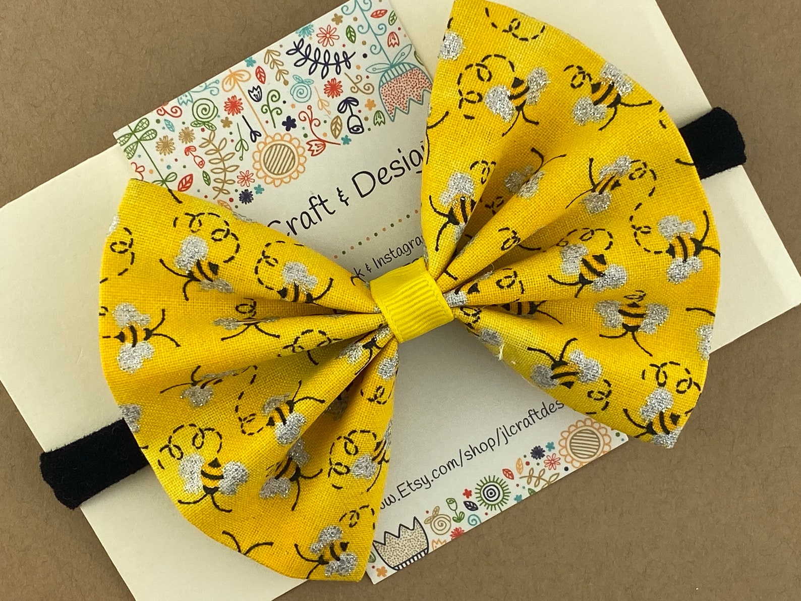 Bumble Bee Bow, Honey Bee Bow, Yellow Bee Bow, Toddler Bow, Baby Bow ...