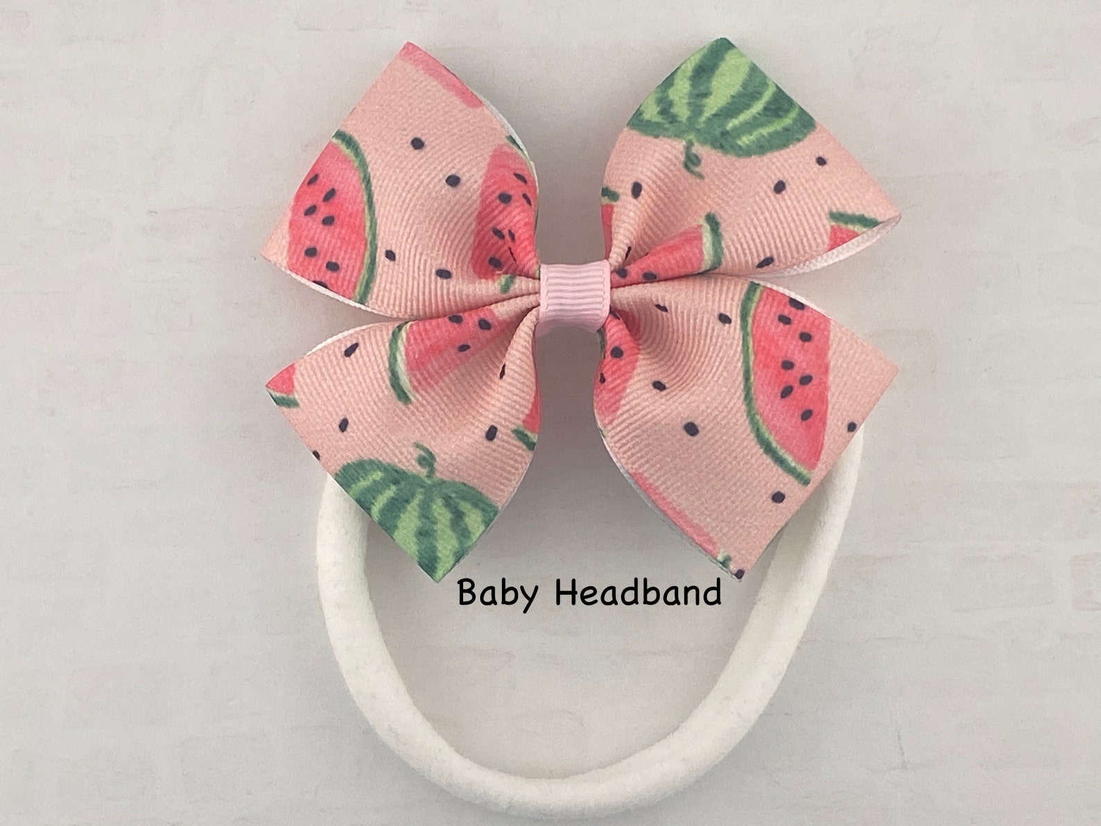Watermelon Hair Bow Watermelon Bow Summer Hair Bow Sweet - Etsy