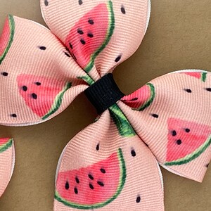 Watermelon Hair Bow, Summer Hair Bow, Watermelon Bow, Watermelon Hair ...