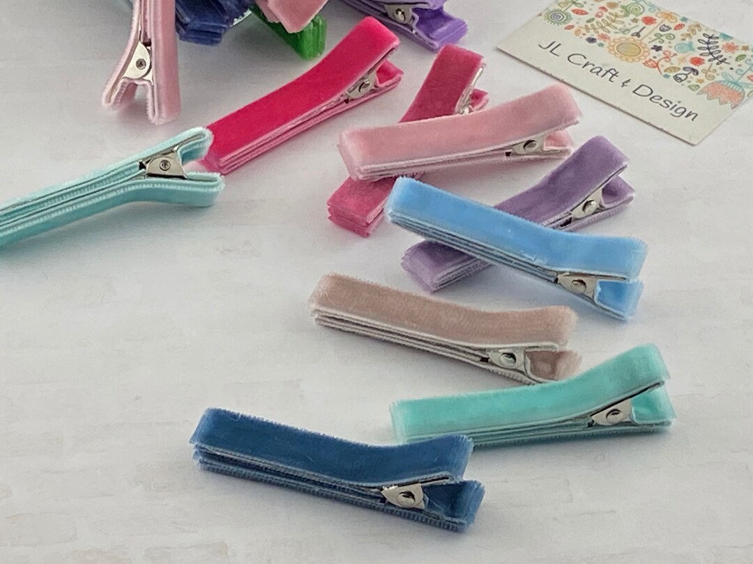 Velvet Covered Clips, Velvet Clip, Baby Hair Clips, Baby Hair Clips ...