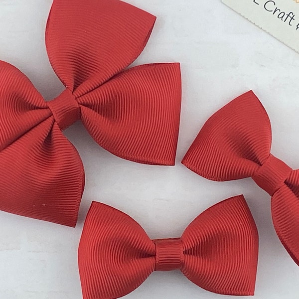 Red Hair Bow - Etsy