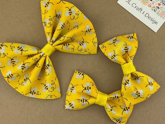 Bumble Bee Bow Honey Bee Bow Yellow Bee Bow Toddler Bow | Etsy