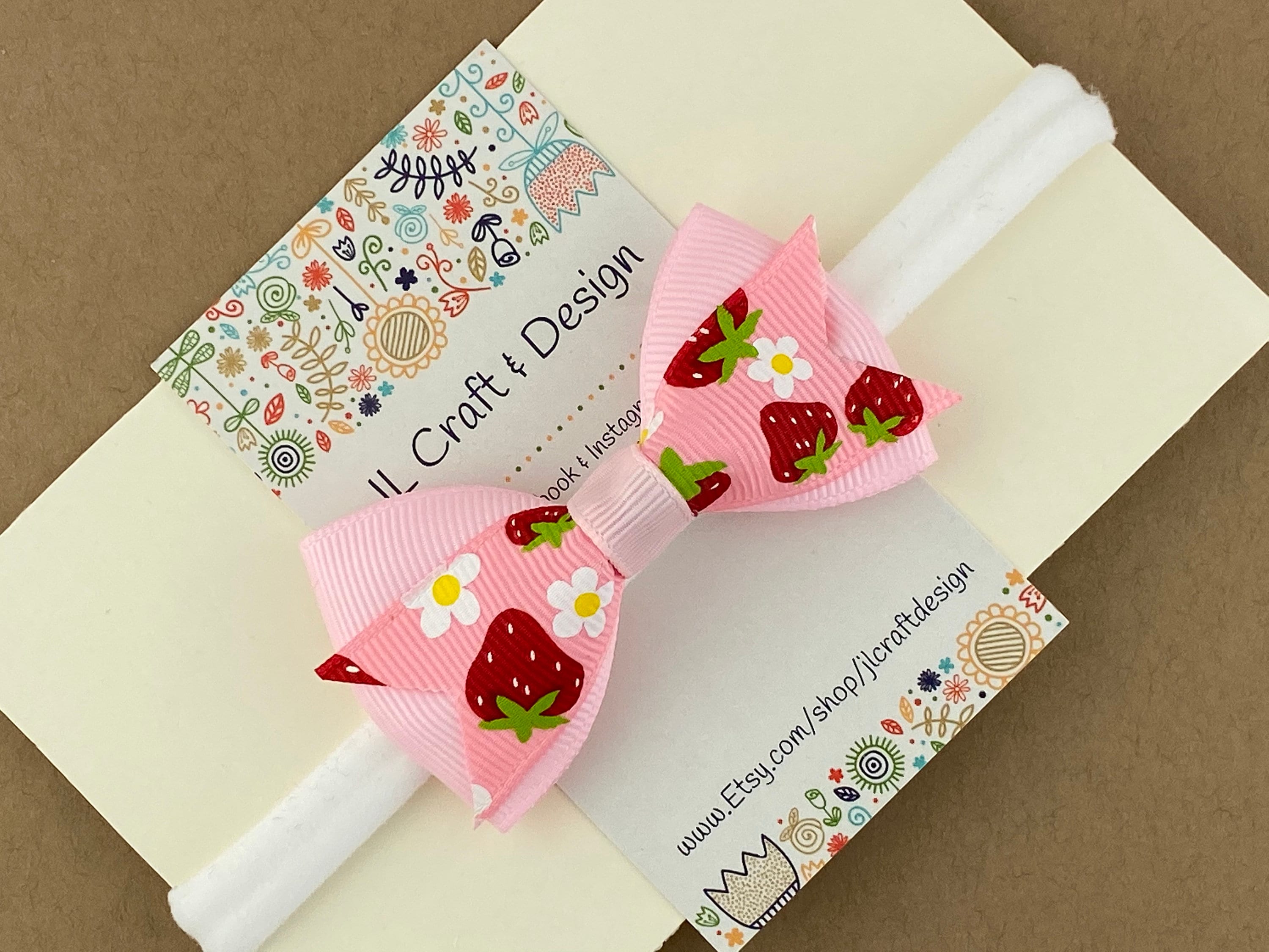 Strawberry Hair Bow Strawberry Bow Summer Hair Bow Fruit - Etsy
