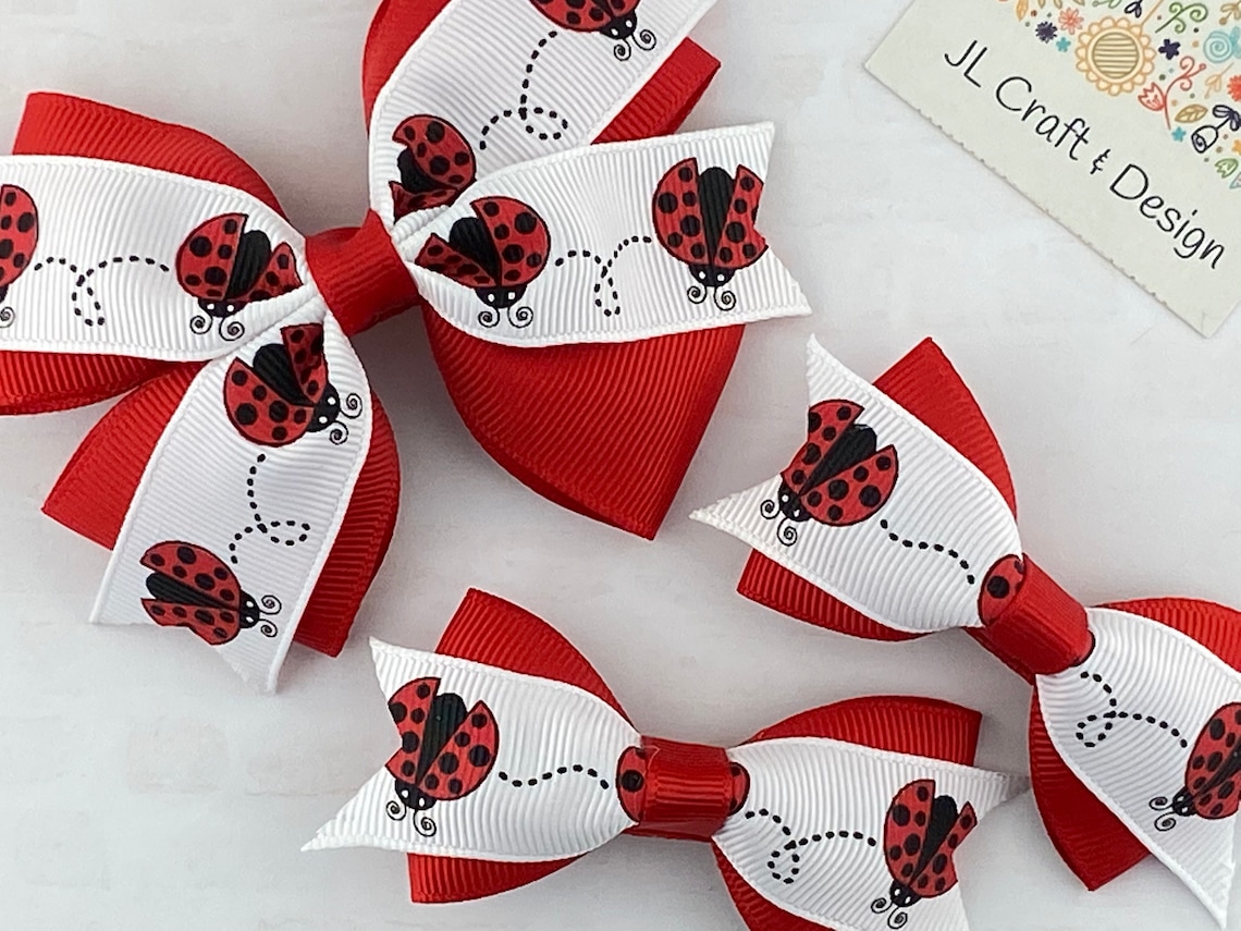 Ladybug Hair Bow Ladybug Hair Clip Ladybug Bow Ladybug - Etsy