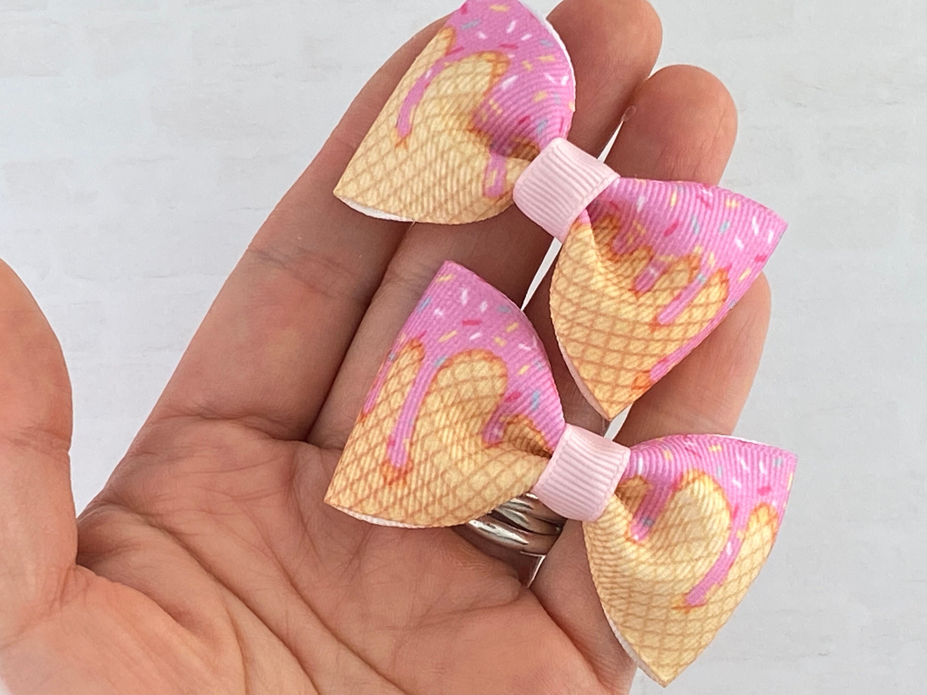 Ice Cream Hair Bow, Sprinkle Hair Bow, Birthday Hair Bow, Girl Hair Bow ...