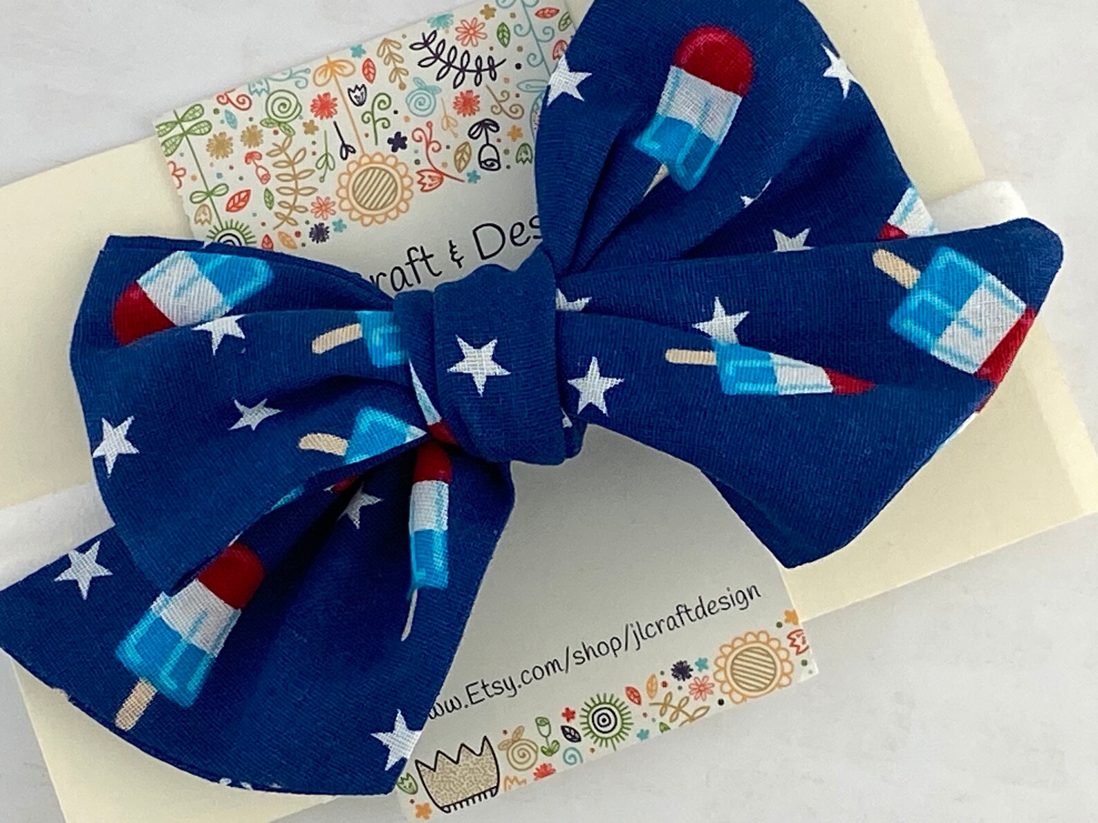 4th of July Popsicle Bow, Bow, 4th of July Bow, Independence Day Hair ...