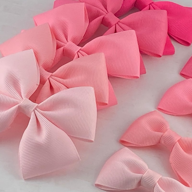 Pink Hair Bows - Etsy