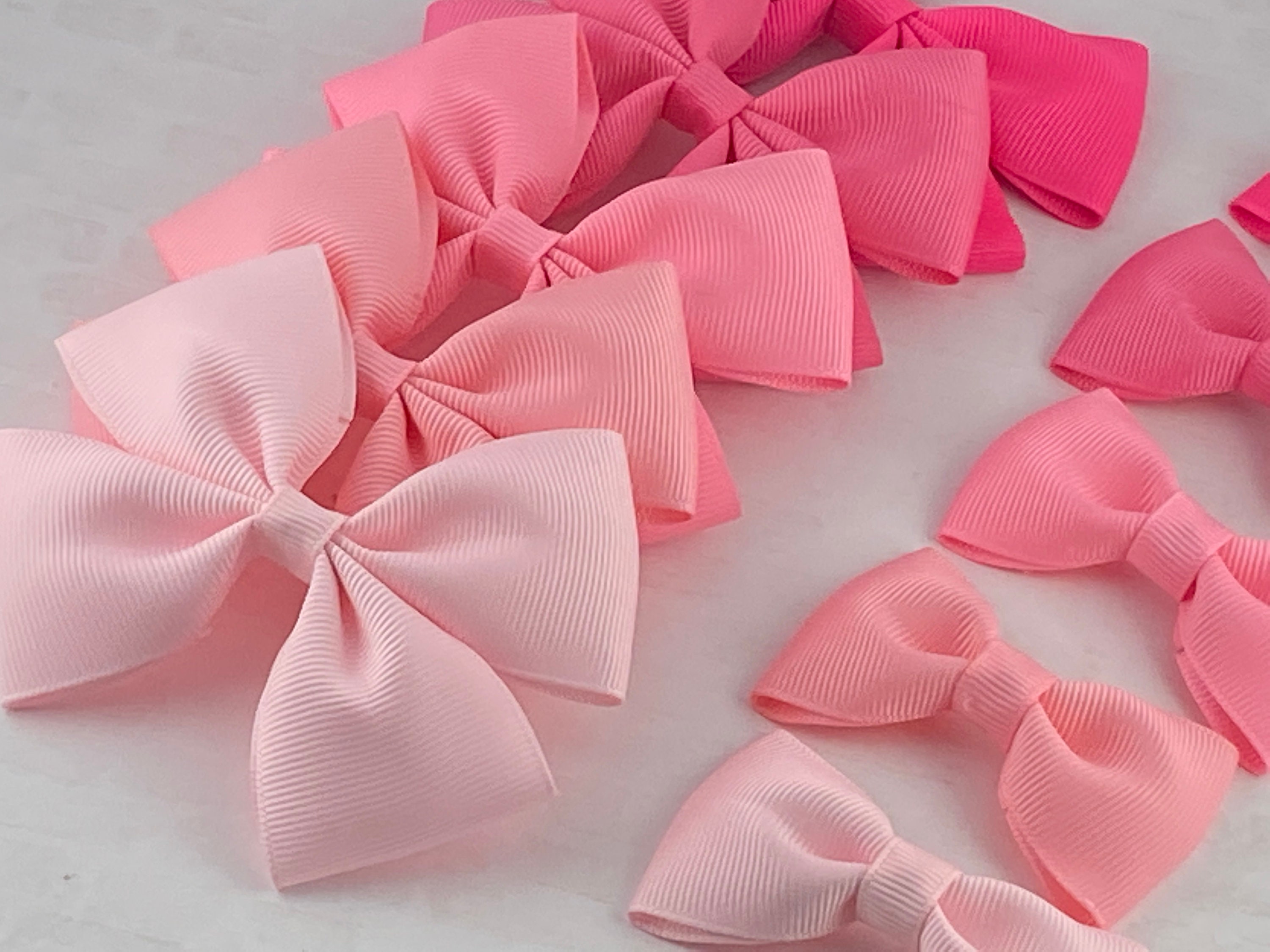 Light Pink Grosgrain Ribbon Hair Bows (3.75" or 2.5") - Etsy