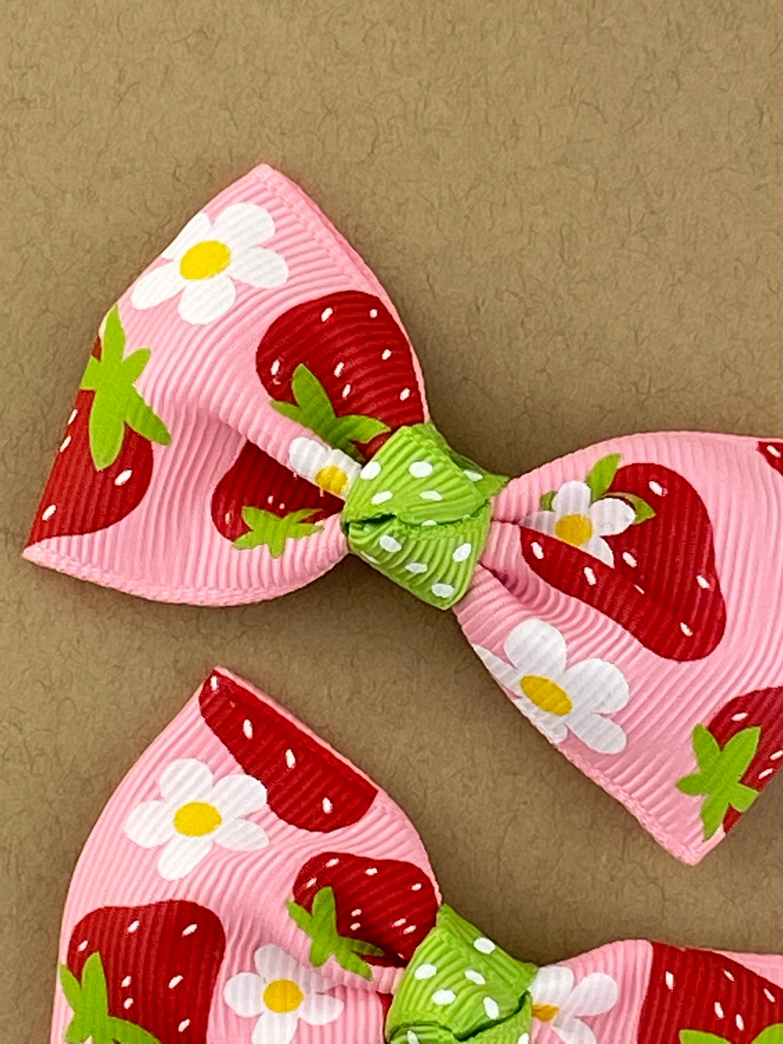 Strawberry Hair Bow Strawberry Bow Summer Hair Bow Fruit | Etsy