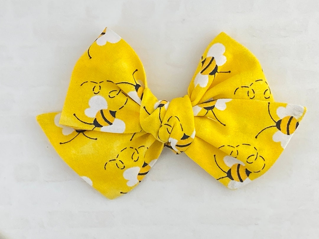 Bumble Bee Bow, Honey Bee Bow, Yellow Bee Bow, Toddler Bow, Baby Bow ...
