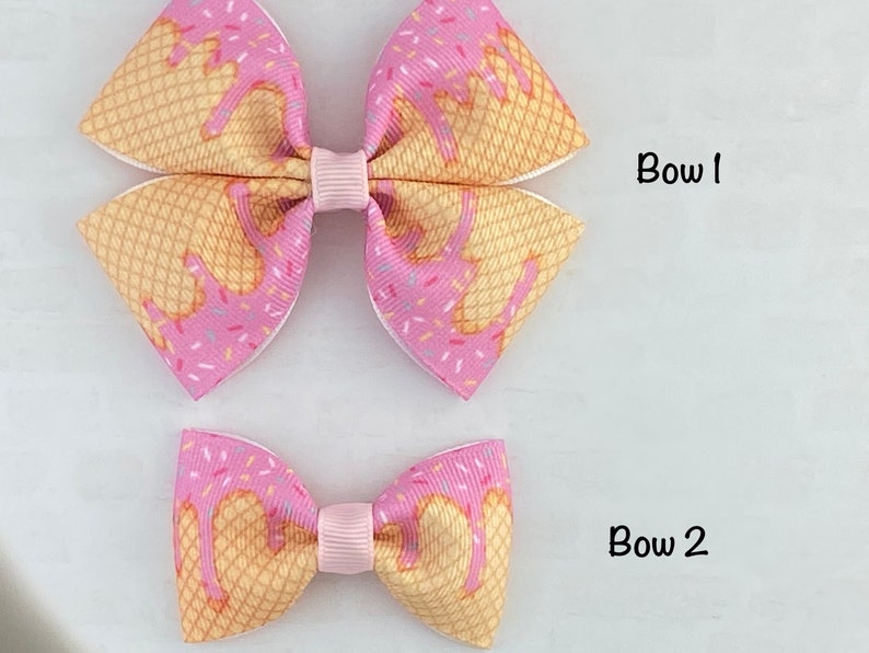 Ice Cream Hair Bow, Sprinkle Hair Bow, Birthday Hair Bow, Girl Hair Bow ...