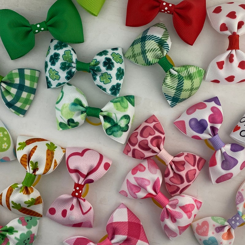 Dog Bows With Clips - Etsy