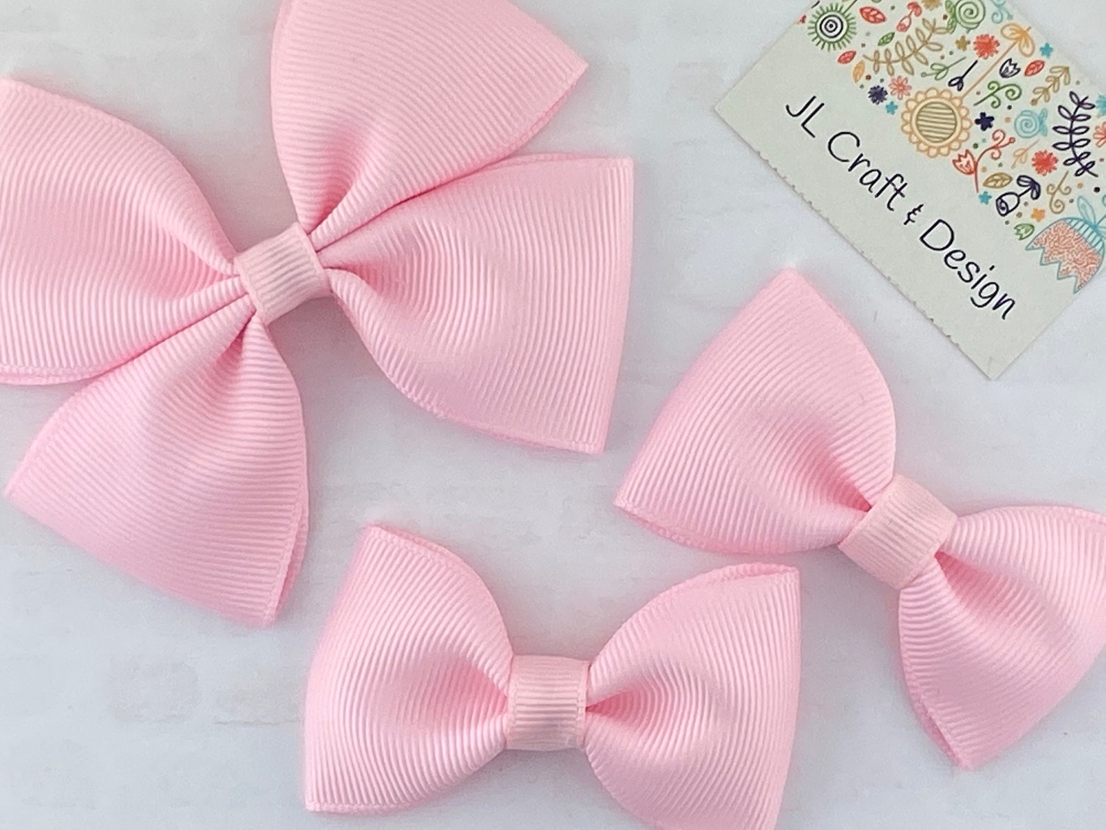 Light Pink Hair Bow Pink Hair Bow Pink Bow Light Pink - Etsy