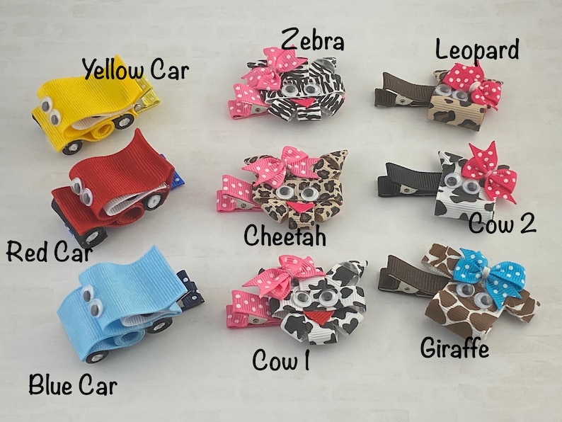 Ribbon Sculpture Hair Clip, Animal Hair Clip, Girl Hair Clip, Toddler ...
