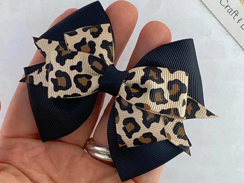 Cheetah Hair Bow Leopard Hair Bow Cheetah Bow Leopard Bow - Etsy