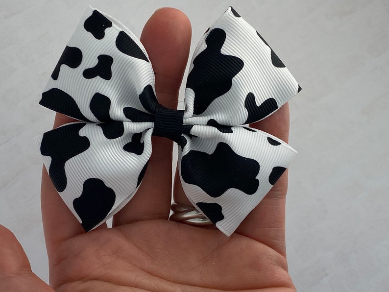 Cow Hair Clip Cow Girl Hair Clip Cow Hair Bow Cow Bow Cow | Etsy