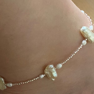 Pearl Anklet, Freshwater Ankle Bracelet, Pearl Ankle Bracelet, Pearl ...