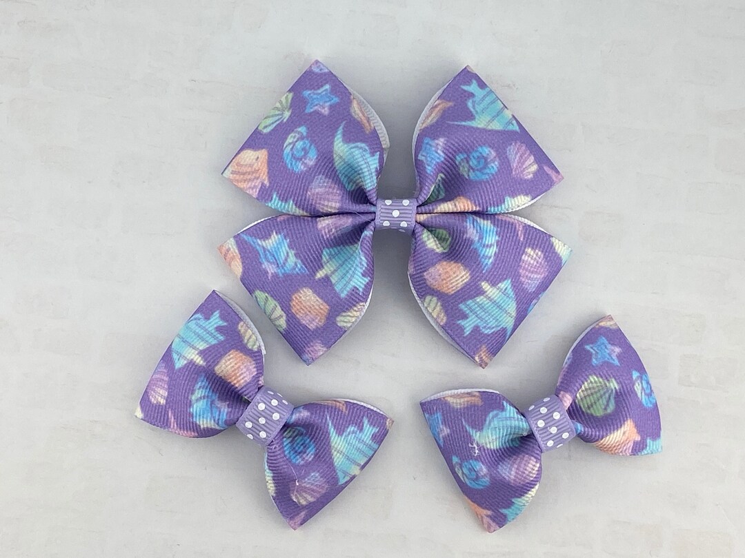 Sea Shell Hair Bow, Shell Hair Bow, Fish Hair Bow, Beach Hair Bow ...