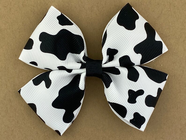 Cow Hair Clip Cow Girl Hair Clip Cow Hair Bow Cow Bow Cow | Etsy