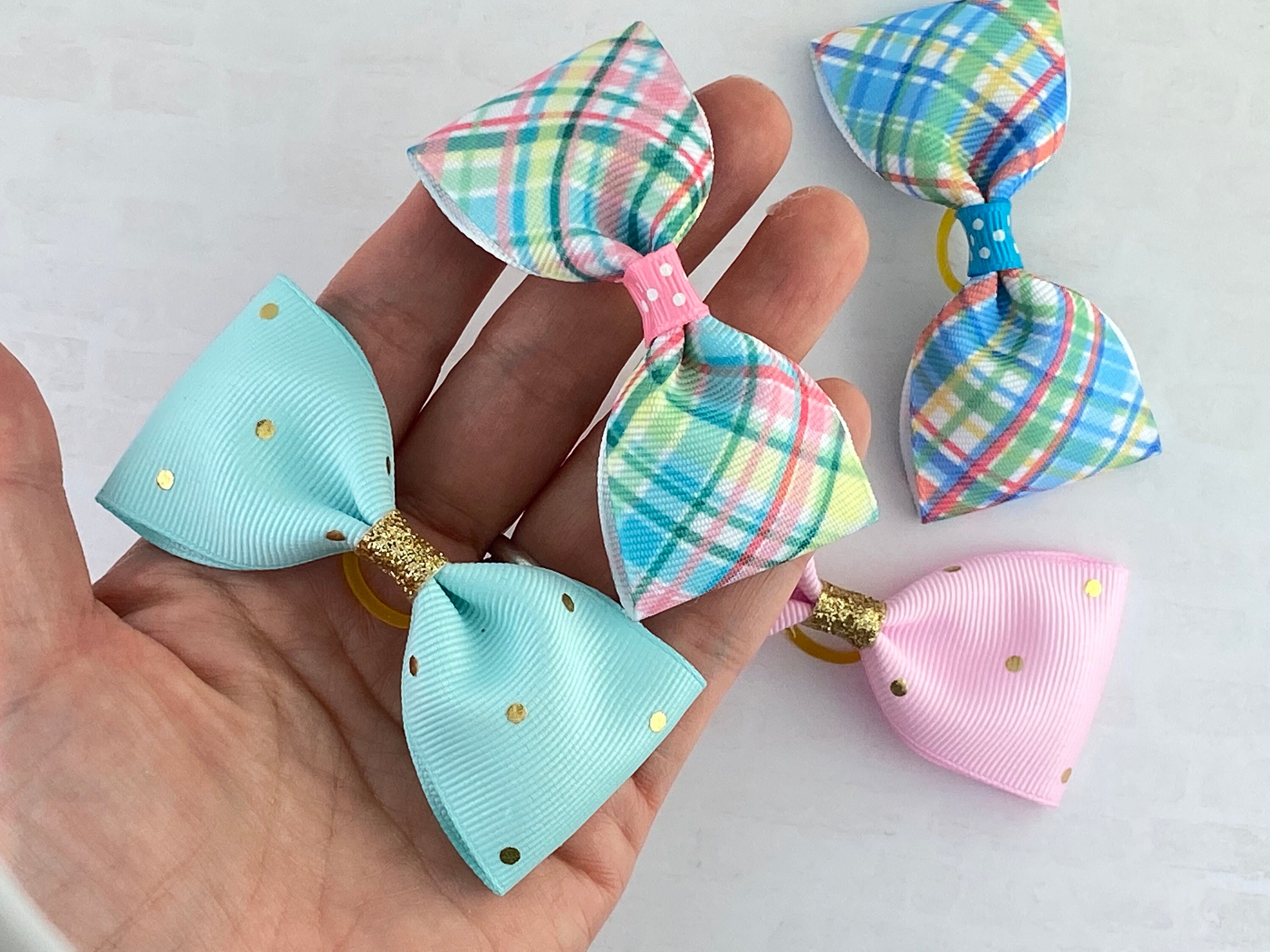 Dog Hair Bows 3.5 Inch Bow for Dog Hair Bow for Dogs Rubber | Etsy