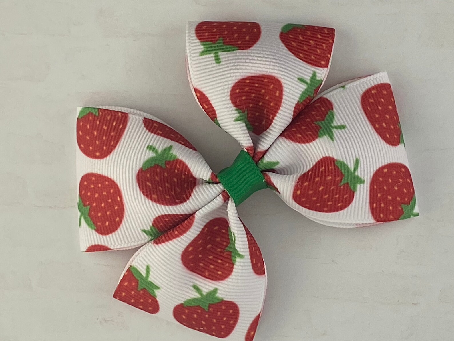 Strawberry Hair Bow, Strawberry Hair Clip, Summer Hair Bow, Strawberry ...