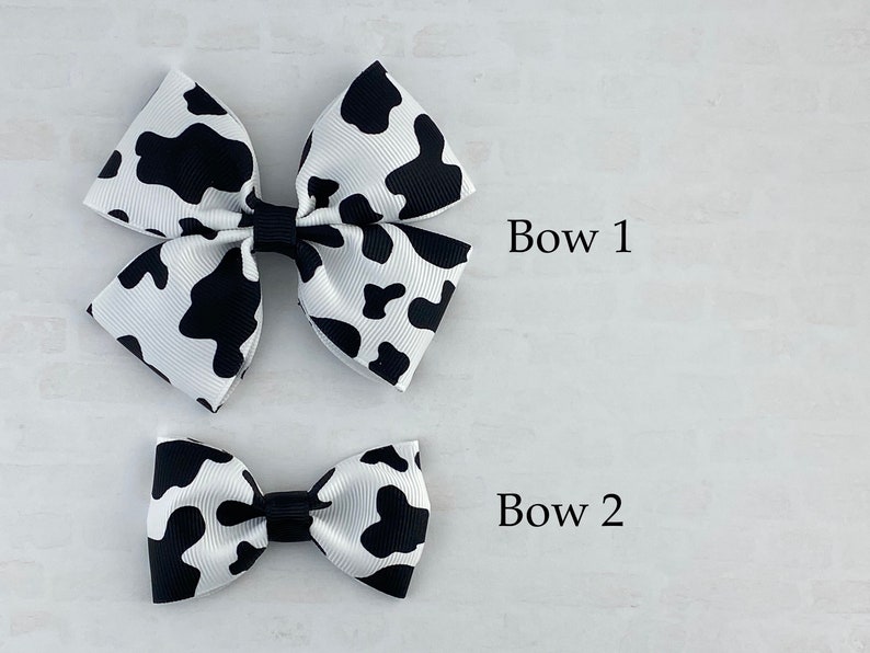 Cow Hair Clip Cow Girl Hair Clip Cow Hair Bow Cow Bow Cow | Etsy