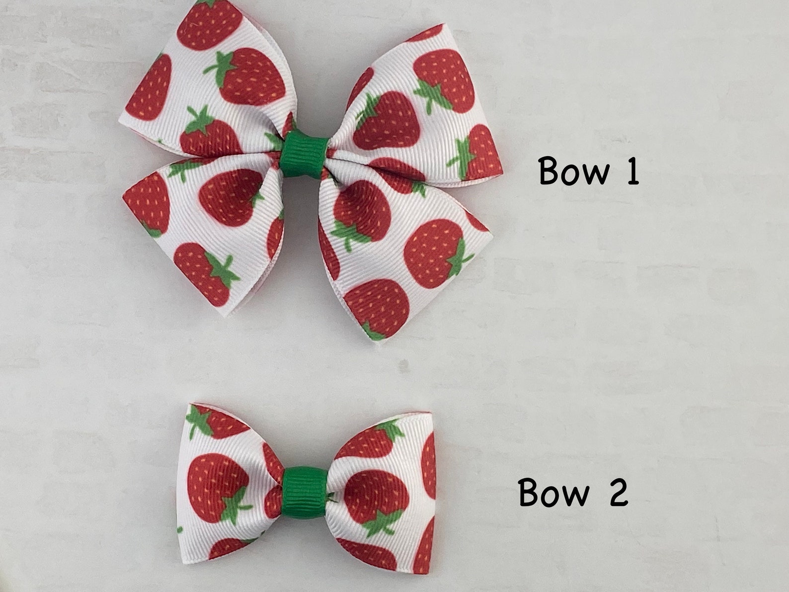 Strawberry Hair Bow, Strawberry Hair Clip, Summer Hair Bow, Strawberry ...