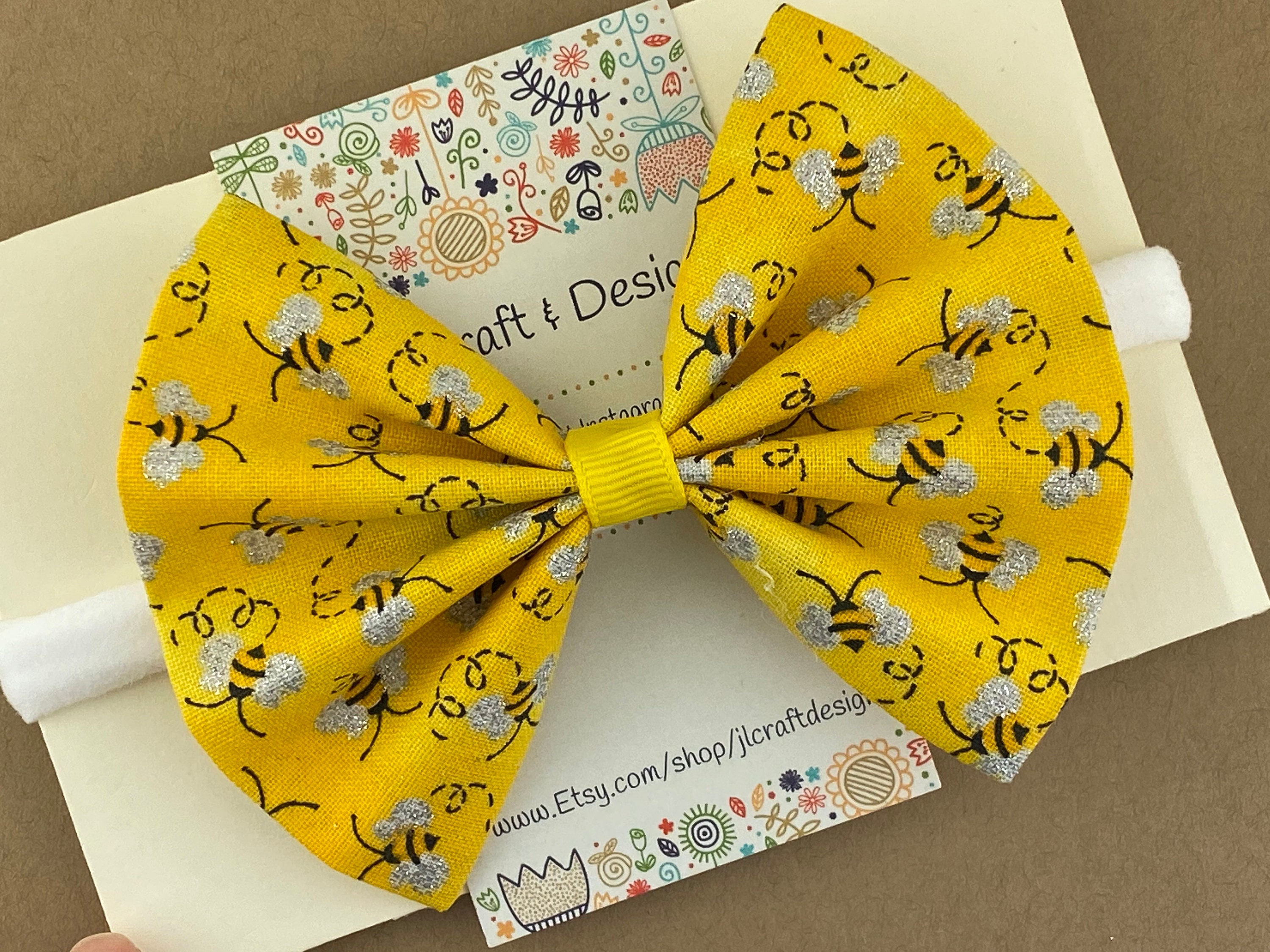 Bumble Bee Bow Honey Bee Bow Yellow Bee Bow Toddler Bow | Etsy