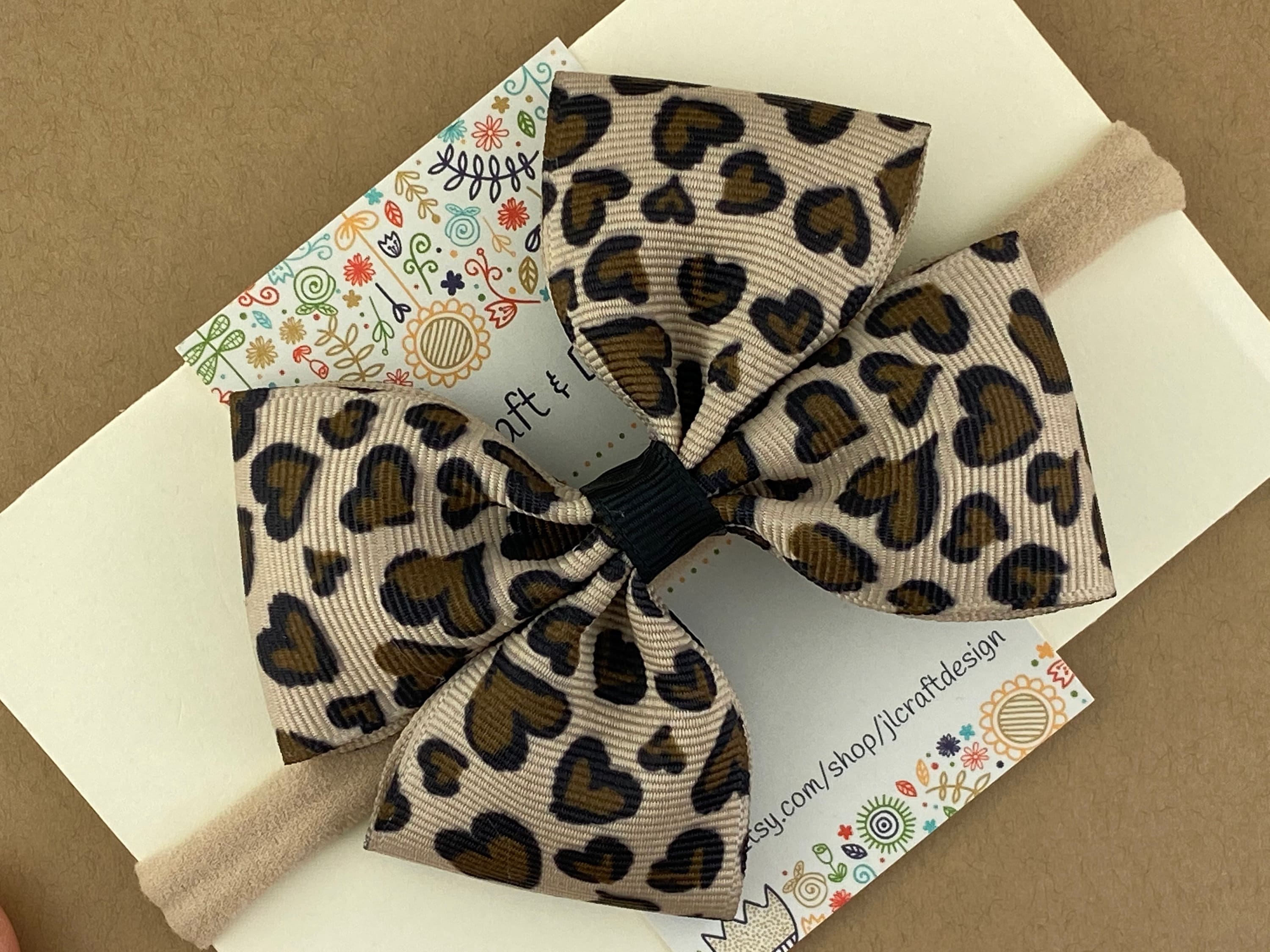 Cheetah Print Hair Bow Leopard Print Hair Bow Cheetah Bow | Etsy
