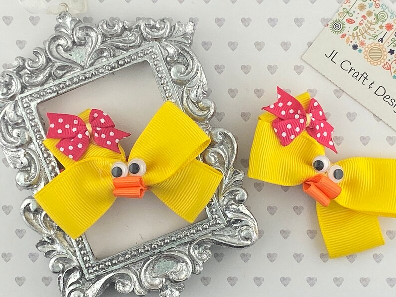 Duck Hair Clip, Rubber Ducky Clip, Girl Hair Clip, Toddler Hair Clip ...