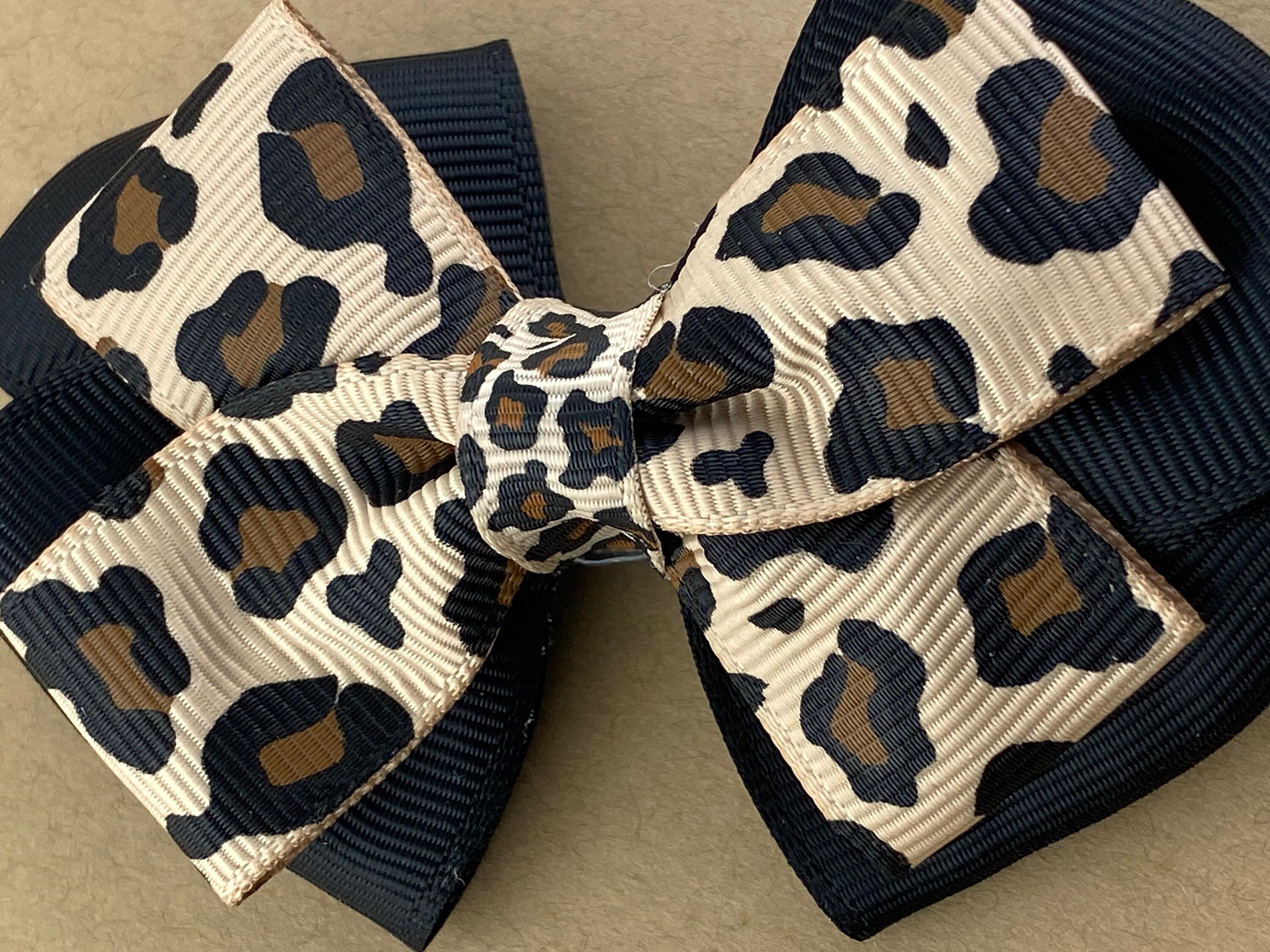 Cheetah Print Hair Bow Leopard Print Hair Bow Leopard Bow | Etsy