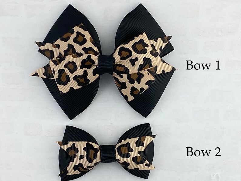 Cheetah Hair Bow Leopard Hair Bow Cheetah Bow Leopard Bow - Etsy