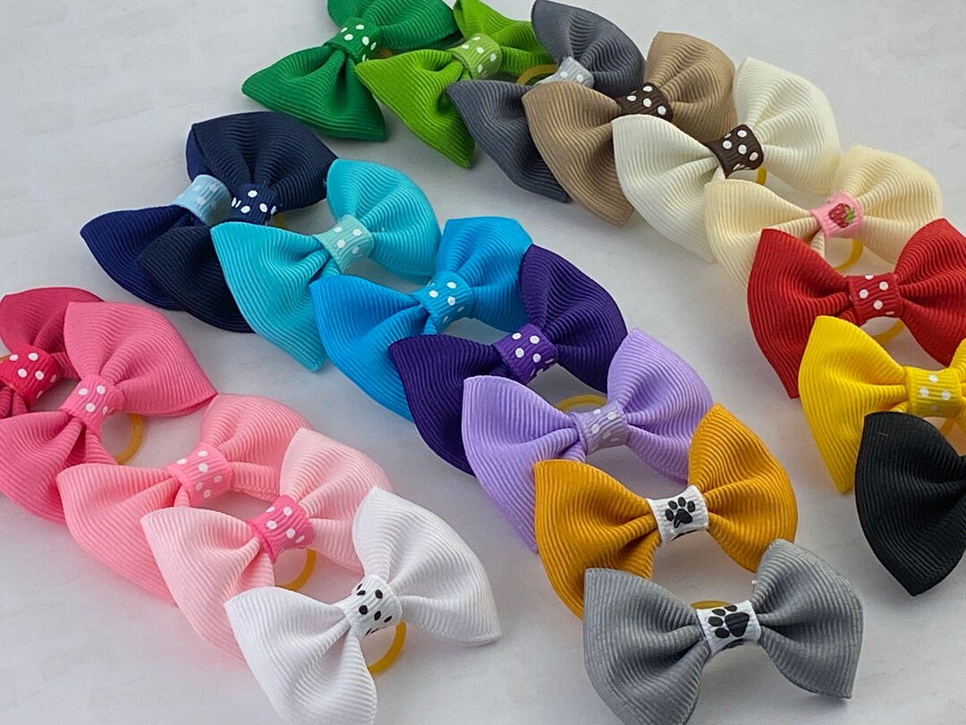 Small Dog Hair Bow, 2 Inch Bow, Dog Hair Bows, Hair Bow for Dogs ...