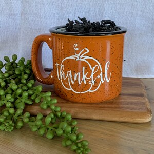Thankful Campfire Mug | Thankful Coffee Mug | Fall Mugs | Pumpkin ...
