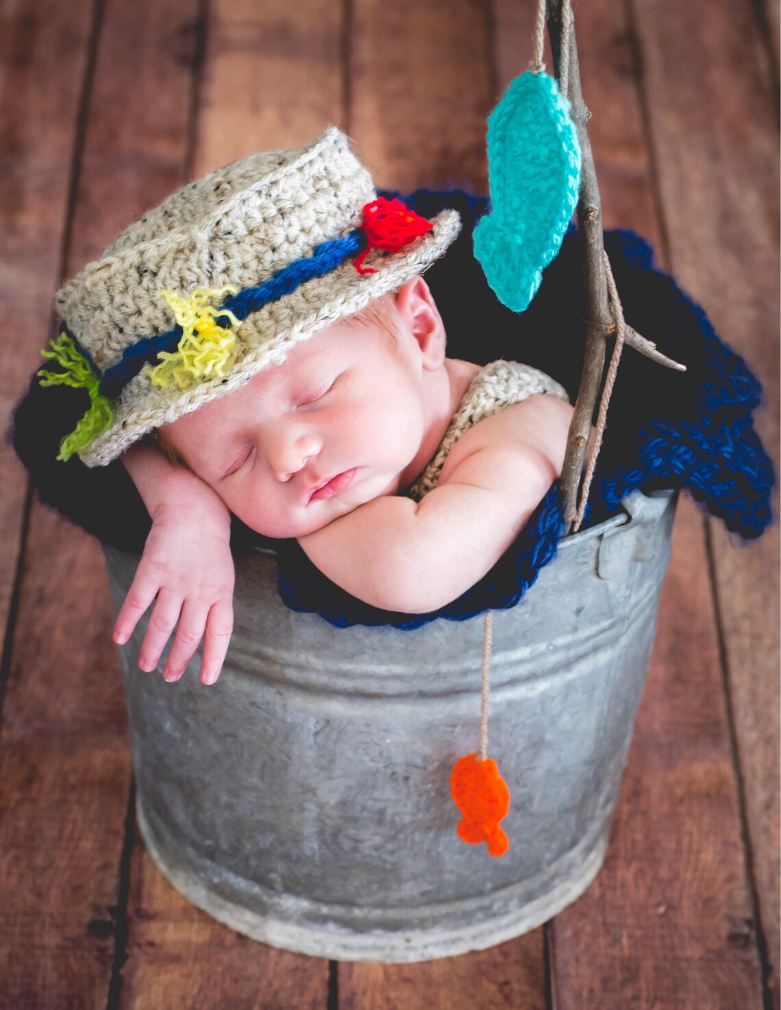 Newborn Fishing Hat Newborn Photography Hat Baby Fishing - Etsy