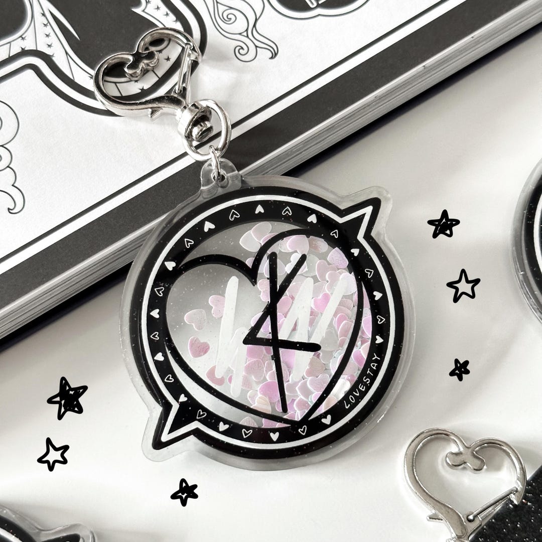 SKZ Lightstick Compass Shaker Keychain Black - Etsy