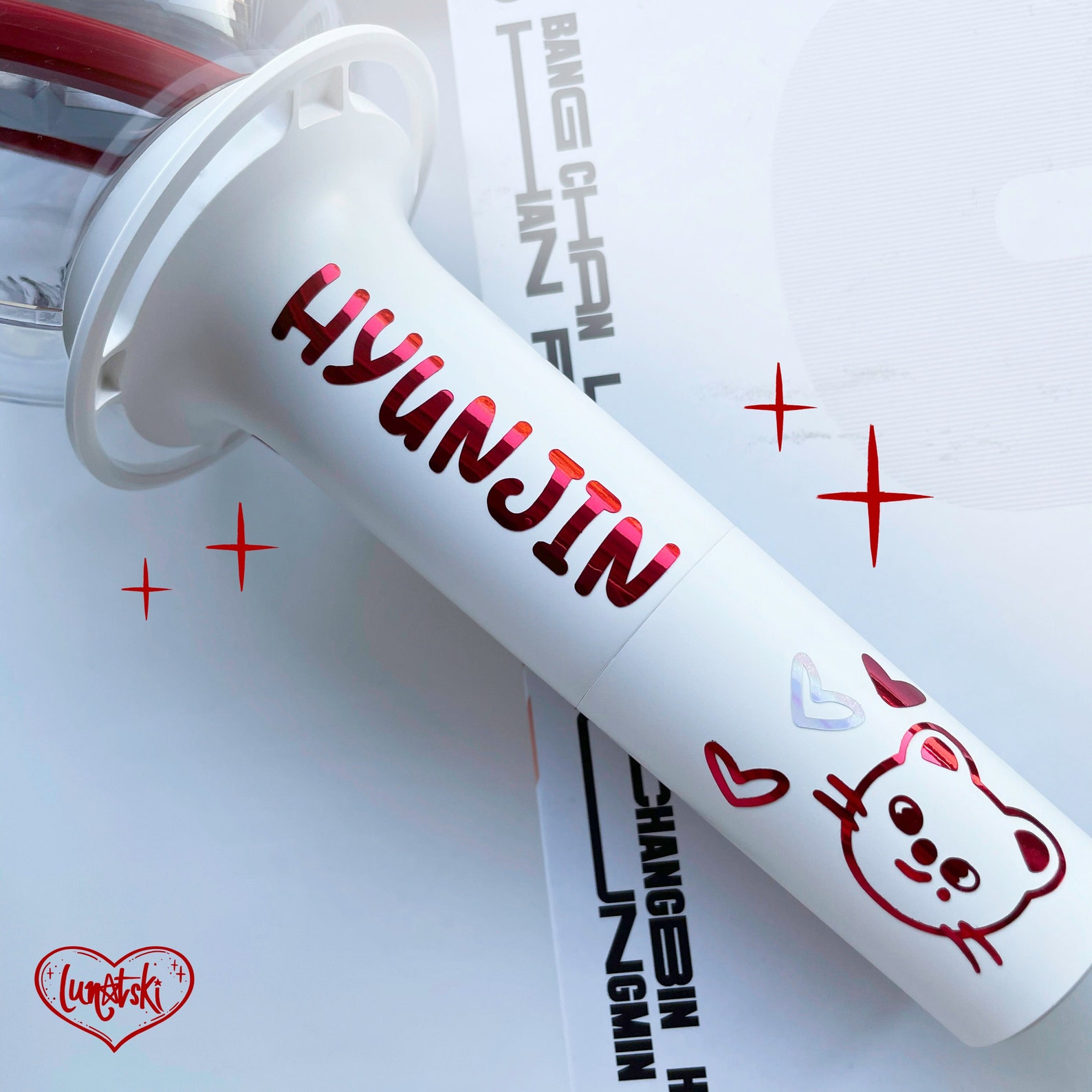 SKZ Stray Kids Lightstick Decals Choose Member - Etsy UK