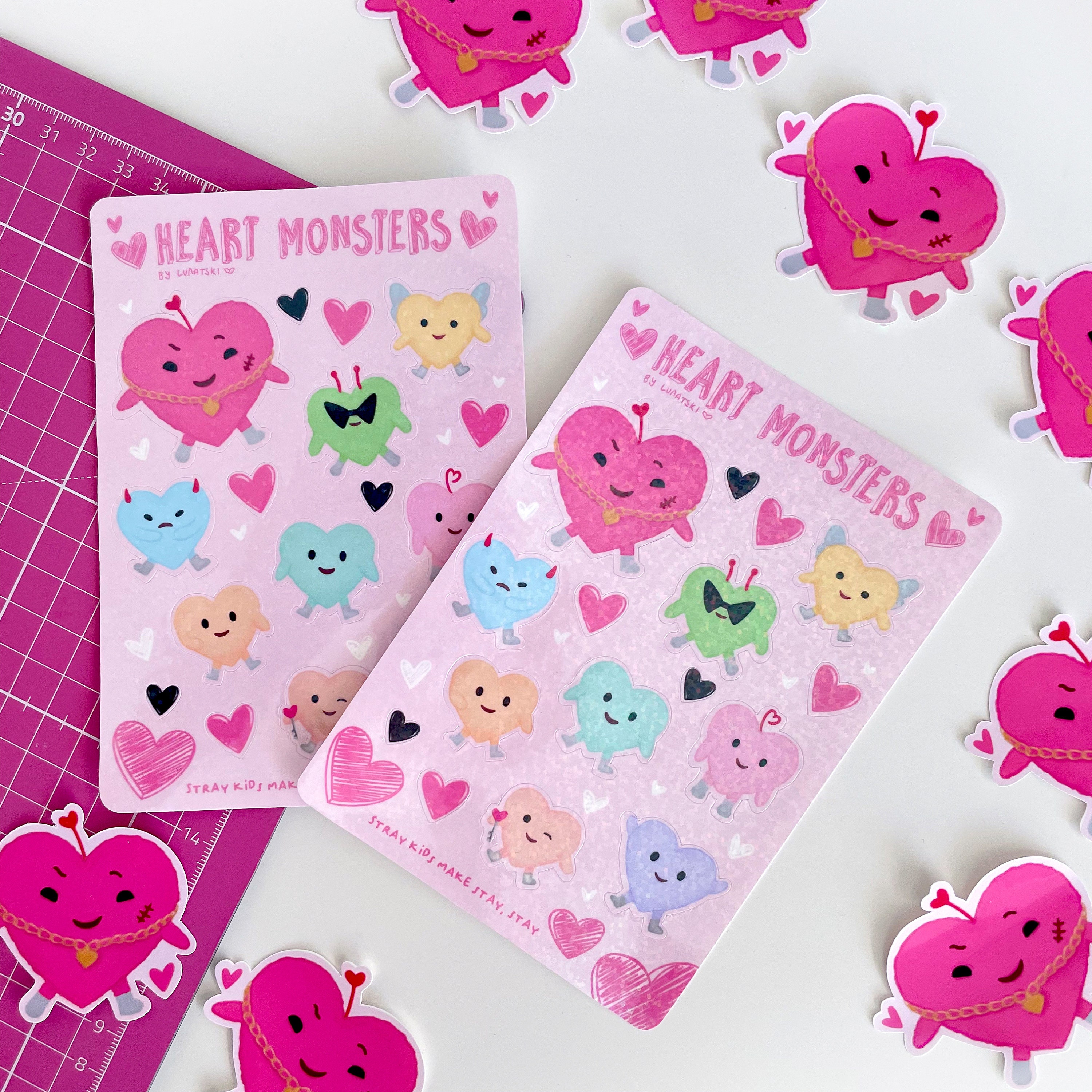 SKZ Maxident Heart Monster Stickers Stray Kids Pipi - Etsy UK