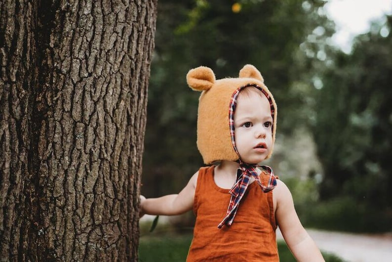 Honey Bear Bonnet Baby Bear Hat Bear Costume Bear Bonnet | Etsy